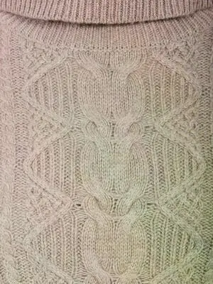 Ralph Lauren Cable-knit Turtleneck Mini Dress