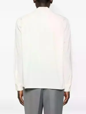 SECOND / LAYER Double-pocket Long-sleeve Shirt - Neutrals