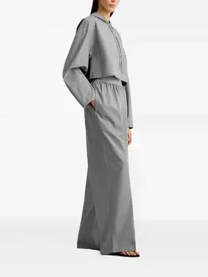 12 STOREEZ Elasticated-waistband Cotton Trousers