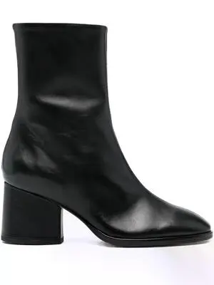 AeydĒ 65mm Leather Ankle Boots - Black