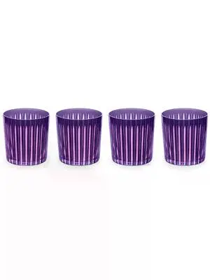 L'Objet Prism Highball Glasses - Purple