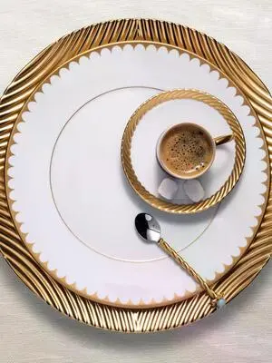L'Objet Corde Tea Cups And Saucers - White
