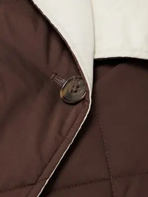 Varley Annalise Reversible Quilted Lyocell-blend Coat - Brown