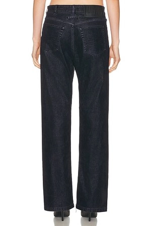 JEAN PAUL GAULTIER Inseam Zip Detail Flock Pant