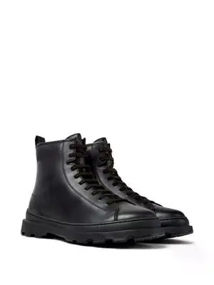 Camper Brutus Lace-up Leather Boots - Black
