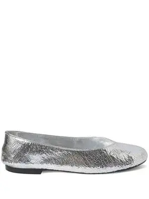 Gimaguas Metallic Effect Ballerina Shoes - Silver