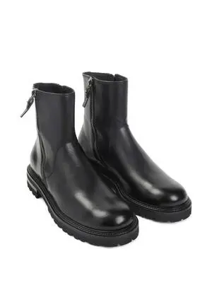 Giorgio Armani Zip Leather Boots