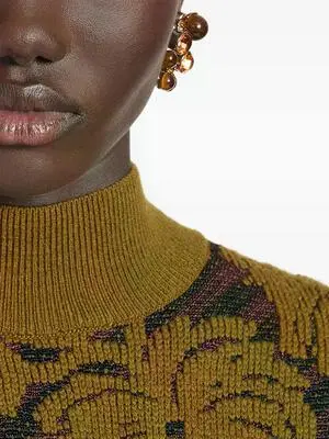 Dries Van Noten Tone Stone Embellished Cluster Earrings