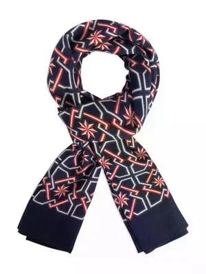 FURSAC Geometric-star-print Scarf - Blue