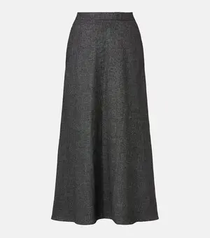 Vince Jaspe Midi Skirt - Grey