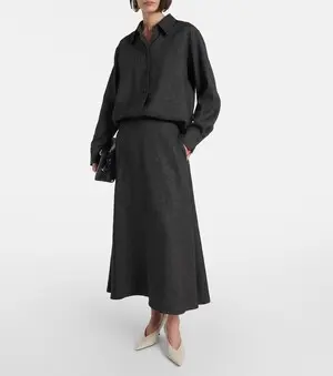 Vince Jaspe Midi Skirt