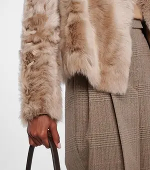 YVES SALOMON Reversible Shearling Wrap Jacket