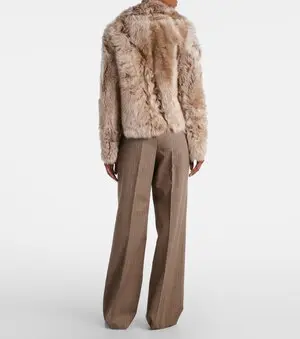 YVES SALOMON Reversible Shearling Wrap Jacket