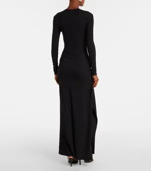 Christopher Esber Gathered Jersey Maxi Dress