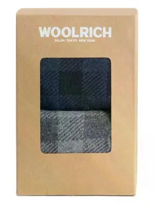 Woolrich Check Pattern Crew Socks