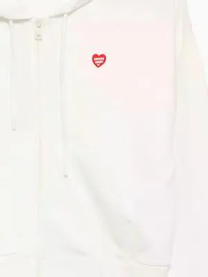 CHOCOOLATE Logo Appliqué Cotton Hoodie - White