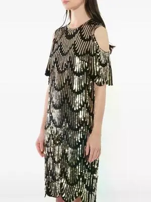 Givenchy Sequin Embellished Cocktail Midi Dress