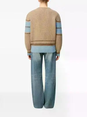 AMI Paris College Wool V-neck Sweater