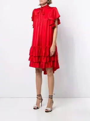 Adam Lippes Flounce Sleeve Shift Dress