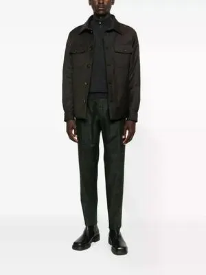 Corneliani High-neck Half-zip Sweater - Grey