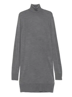 TOTEME Turtleneck Midi Dress - Grey