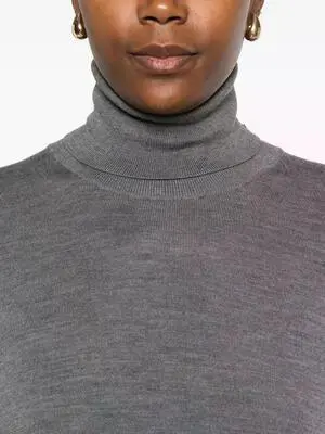 TOTEME Turtleneck Midi Dress - Grey