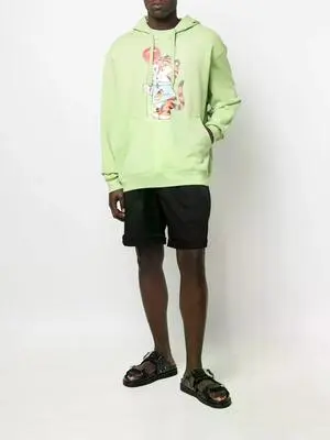 Moschino Graphic Print Drawstring Hoodie
