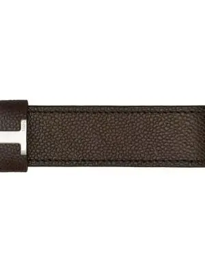 TOD'S Leather Keyring - Brown
