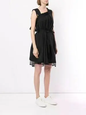 SHANSHAN RUAN Pleated Mini Dress