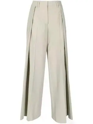 Off-white Pleated Pants For Women