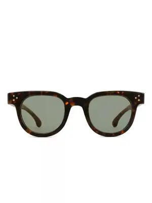 SPORTY & RICH Tortoiseshell Round Frame Sunglasses - Brown