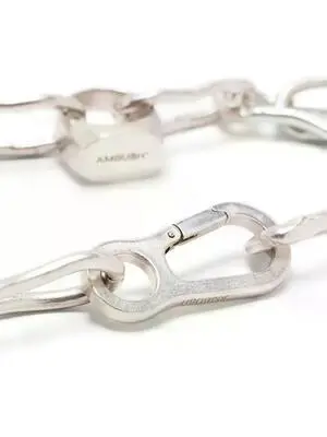 AMBUSH Tone Brass Ring Pendant Chain Necklace