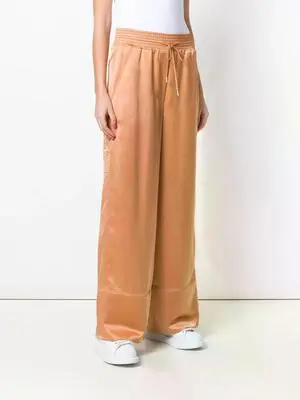 Off-White Wide Leg Palazzo Trousers