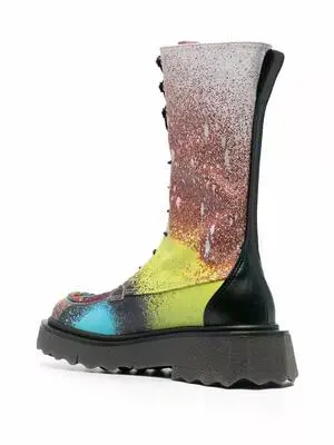 Off-White X Katsu Sponge Paint Splatter-effect Boots