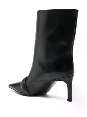 Coperni Buckle-fastening Pointed-toe Ankle Boots - Black