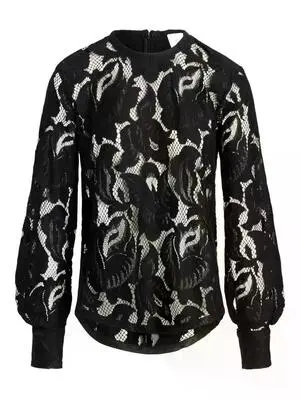 PATOU Balloon-sleeve Lace Top
