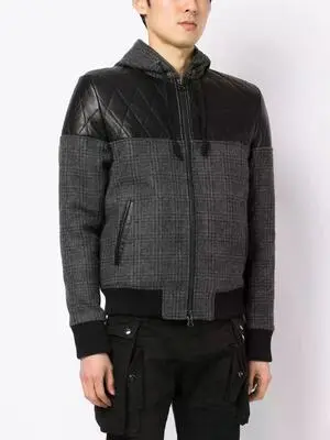 PRIVATE STOCK LABS Panelled Design Zip-up Hooded Jacket