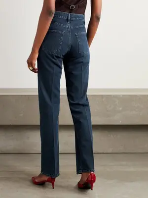 FRAME The Vertical High-rise Straight-leg Jeans