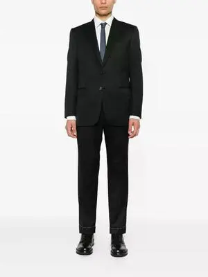 Brioni Wool Single-breasted Suit - Black