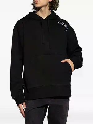 DIESEL® Logo-embroidered Hooded Sweatshirt