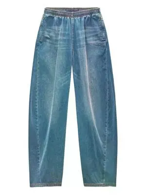 Alexander Wang Elasticated Waist Drawstring Track Pants - Blue
