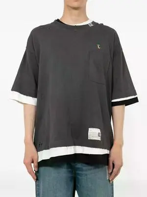 Mihara Yasuhiro Layered Pocket T-shirt - Grey