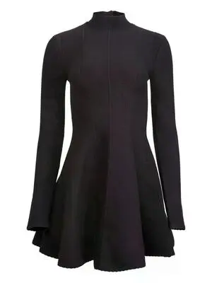 FLEUR DU MAL Long-sleeve Flared Dress - Grey