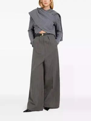 Ports 1961 Draped Wool Knitwear - Grey