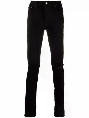 Amiri Slim-cut Distressed Jeans - Black