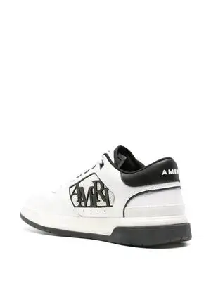 Amiri Embossed Logo Leather Sneakers - White