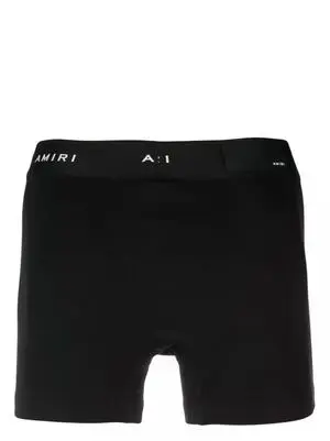 Amiri Logo-waistband Boxers - Black