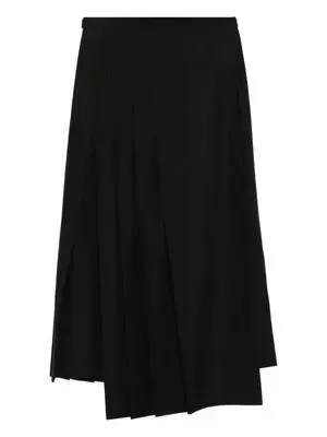 Yohji Yamamoto Pleated Wrap Skirt