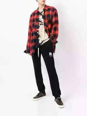 Amiri Logo-print Cotton Track Pants - Black