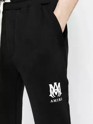 Amiri Logo-print Cotton Track Pants - Black